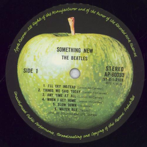 The Beatles Something New Japanese vinyl LP album (LP record) (385655)