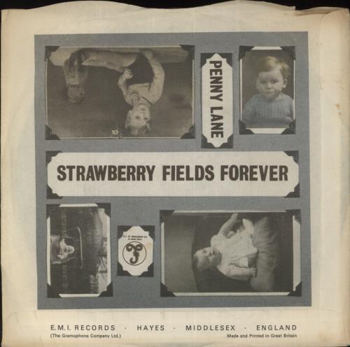 The Beatles Strawberry Fields Forever - 1st - Solid - P/S - VG UK 7" vinyl single (7 inch record ...