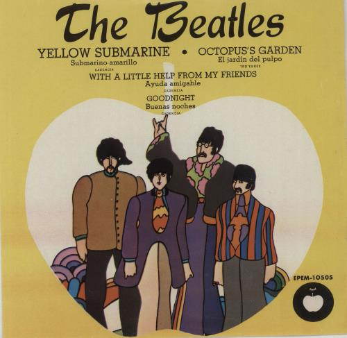 The Beatles Submarino Amarillo - Yellow Submarine Mexican 7" vinyl ...