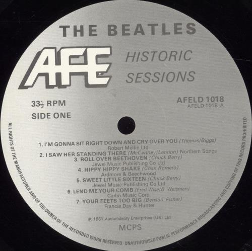 The Beatles The Beatles Historic Sessions - VG/EX UK 2-LP vinyl record ...