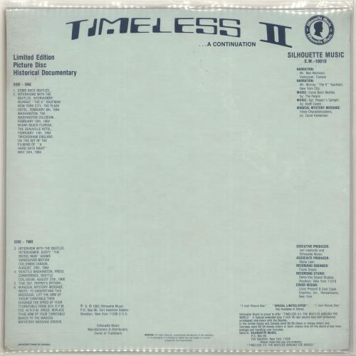 The Beatles Timeless II US picture disc LP (vinyl picture disc album ...