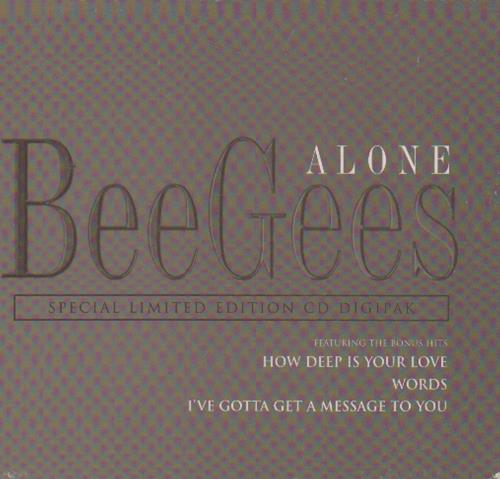 The Bee Gees Alone - Digipak UK CD single (CD5 / 5") (82664)