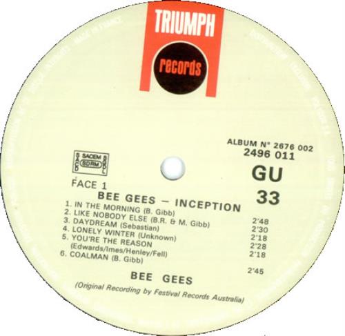 The Bee Gees Inception / Nostalgia French 2-LP vinyl record set (Double ...