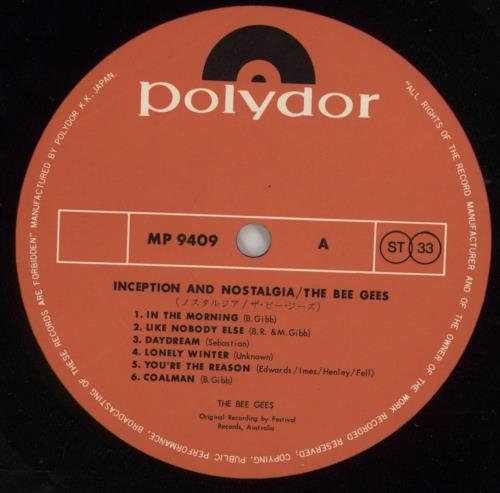 The Bee Gees Inception And Nostalgia Japanese 2-LP vinyl record set ...