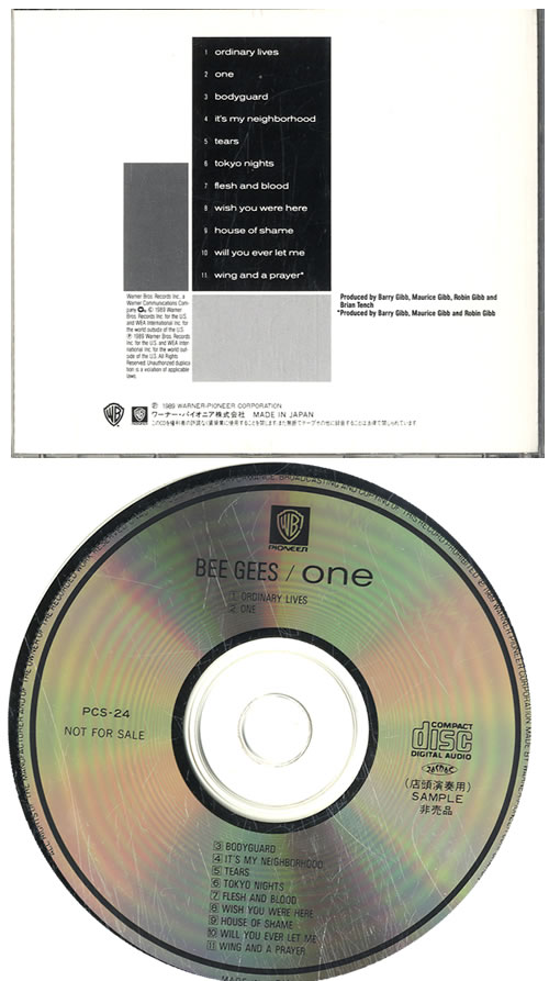 The Bee Gees One Japanese Promo CD album (CDLP) (150831)