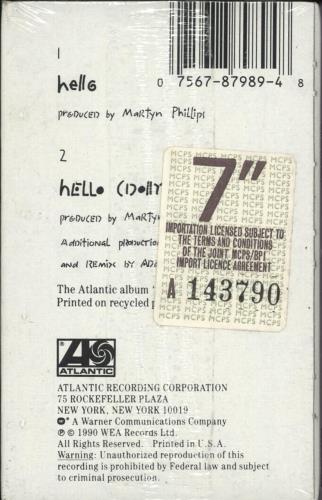 The Beloved Hello US cassette single (716848)