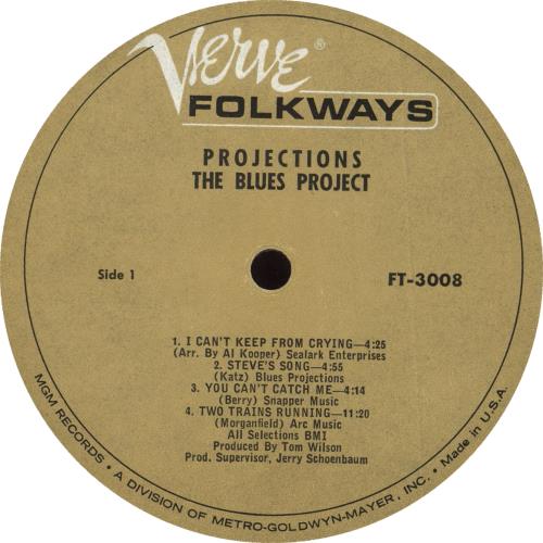 The Blues Project Projections - Mono - EX US vinyl LP album (LP record ...