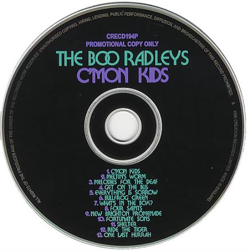The Boo Radleys C'mon Kids UK Promo CD album (CDLP) (79043)