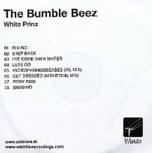 The Bumblebeez White Printz UK Promo CD-R acetate (266746)