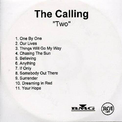 The Calling Two UK Promo CD-R acetate (290616)