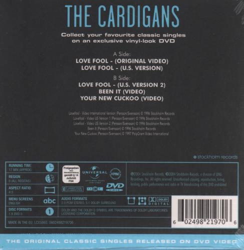 The Cardigans Love Fool Swedish DVD Single (323623)