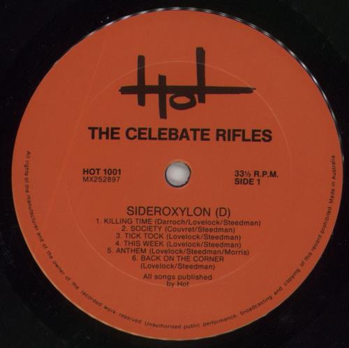 The Celibate Rifles Sideroxylon UK vinyl LP album (LP record) (860478)