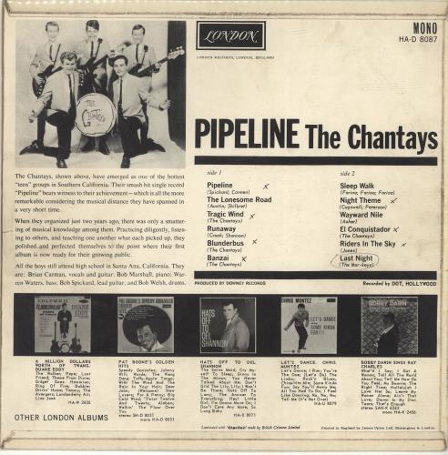 The Chantays Pipeline UK vinyl LP album (LP record) (688891)