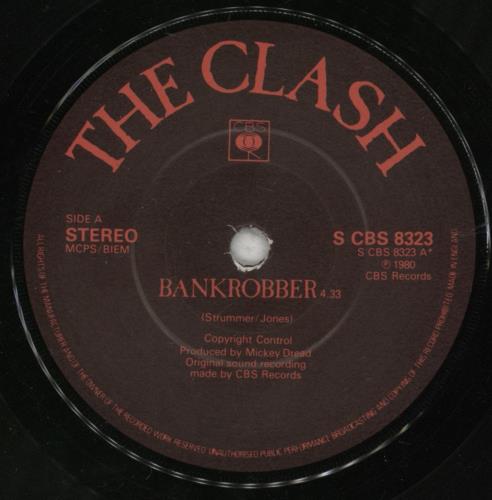 The Clash Bankrobber - P/S UK 7" vinyl single (7 inch record / 45) (601493)