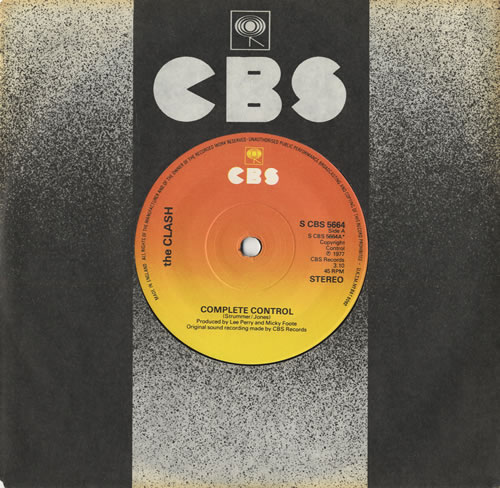 The Clash Complete Control UK 7" vinyl single (7 inch record / 45) (447798)