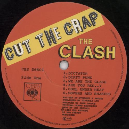 The Clash Cut The Crap - Orange Tint Sleeve - shrink UK vinyl LP album ...