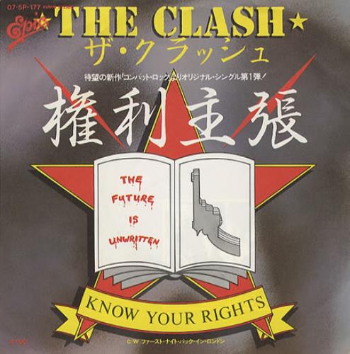 The Clash Know Your Rights Japanese Promo 7" vinyl single (7 inch ...