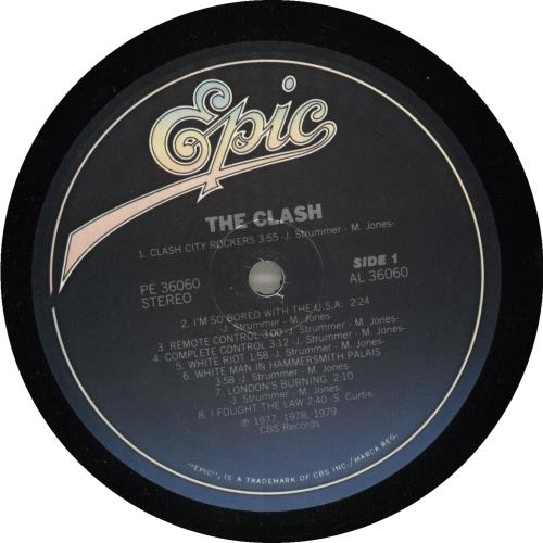 The Clash The Clash - 180gm US vinyl LP album (LP record) (728457)