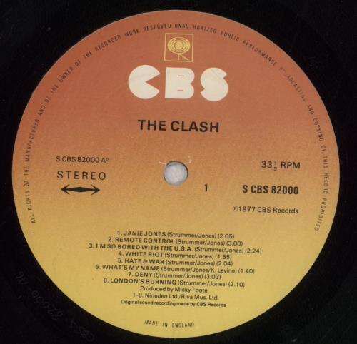 The Clash The Clash - 1st - EX UK vinyl LP album (LP record) (547801)