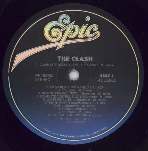 The Clash The Clash - VG US vinyl LP album (LP record) (831014)