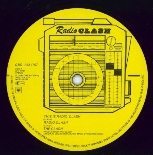 The Clash This Is Radio Clash - Hype Sticker UK 12" vinyl single (12 ...