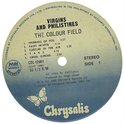 The Colourfield Virgins And Philistines Philippino vinyl LP album (LP ...