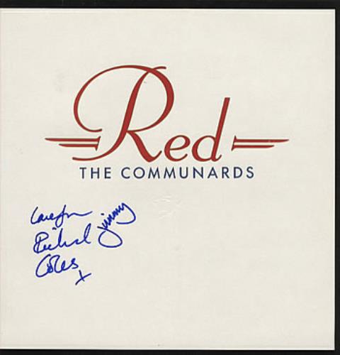 The Communards Red - Autographed UK vinyl LP album (LP record) (310643)