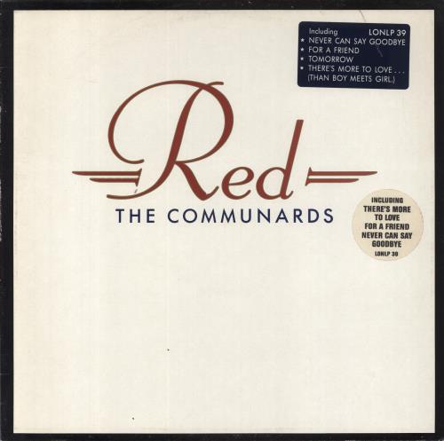The Communards Red - Double Stickered UK vinyl LP album (LP record ...