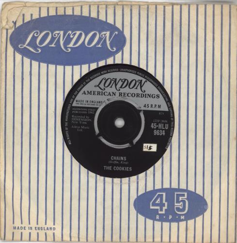 The Cookies Chains UK 7" vinyl single (7 inch record / 45) (570508)