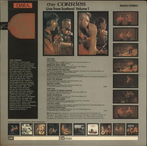 The Corries Live From Scotland Volume 1 UK vinyl LP album (LP record ...