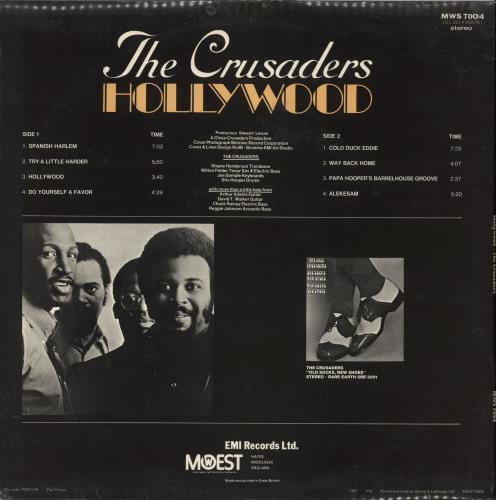 The Crusaders Hollywood UK vinyl LP album (LP record) (721620)