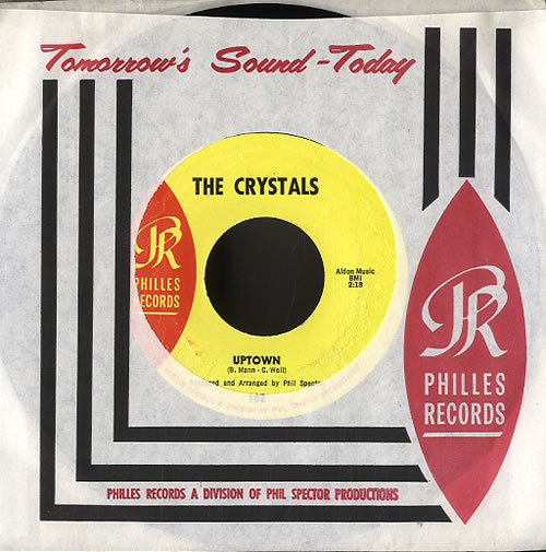 The Crystals Uptown US 7" vinyl single (7 inch record / 45) (593052)