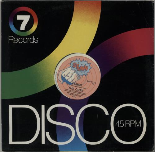 The Cure A Forest - Green Vinyl Australian 12" vinyl single (12 inch ...