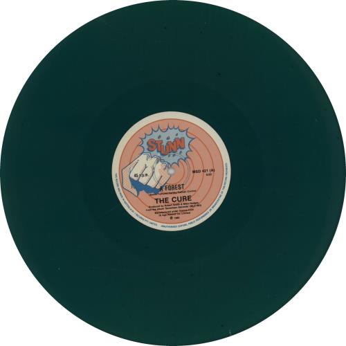 The Cure A Forest - Green Vinyl Australian 12" vinyl single (12 inch ...