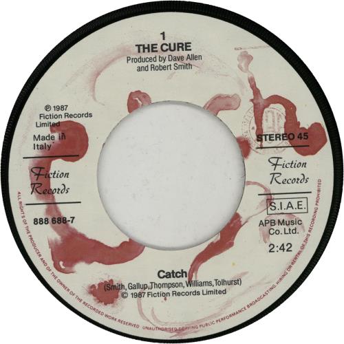 The Cure Catch Italian 7" vinyl single (7 inch record / 45) (651622)