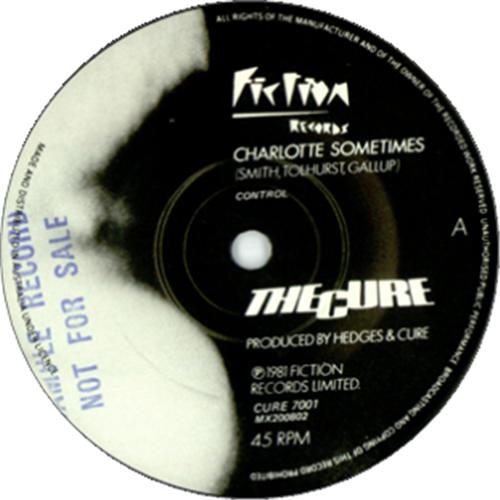 The Cure Charlotte Sometimes Australian 7" vinyl single (7 inch record ...