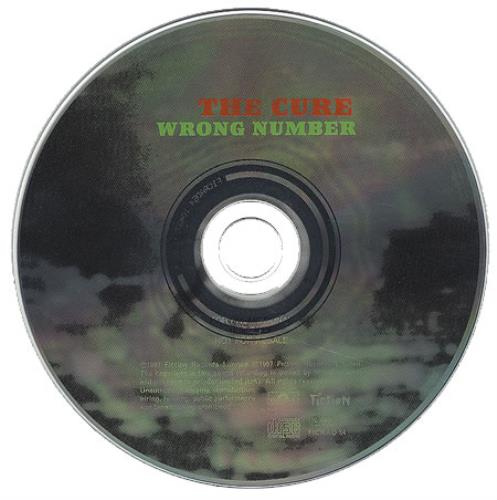 The Cure Wrong Number - 2-trk UK Promo CD single (CD5 / 5") (97319)