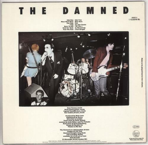 The Damned Damned Damned Damned German vinyl LP album (LP record) (665692)