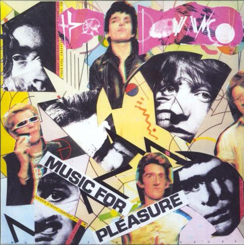 The Damned Music For Pleasure - Punk Art sleeve UK 7" vinyl single (7 inch record / 45) (806013)