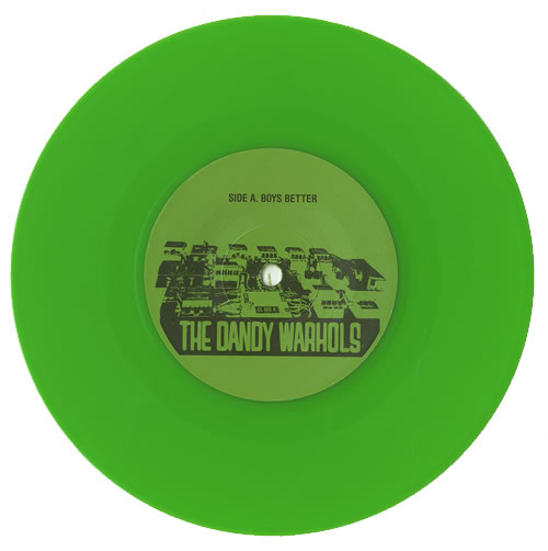 The Dandy Warhols Boys Better - Green Vinyl UK 7" vinyl single (7 inch record / 45) (202760)