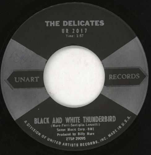 The Delicates Black And White Thunderbird US 7" vinyl single (7 inch ...