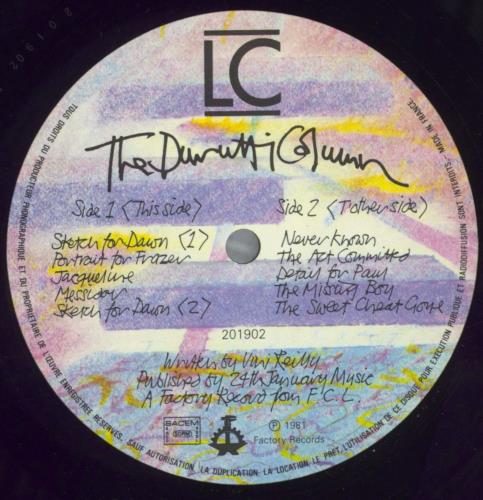 The Durutti Column L.C. French vinyl LP album (LP record) (824748)