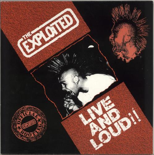 The Exploited Live And Loud!! UK vinyl LP album (LP record) (717888)