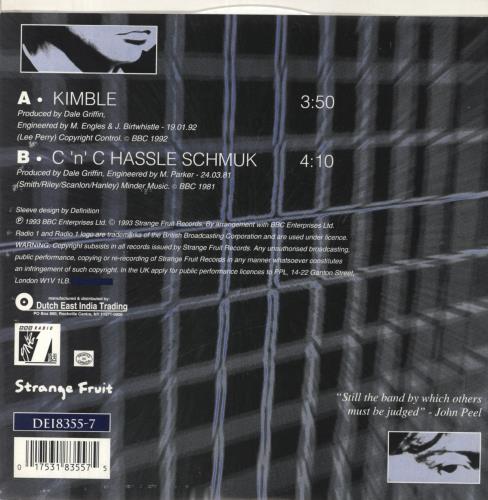 The Fall Kimble - White Vinyl US 7" vinyl single (7 inch record / 45 ...