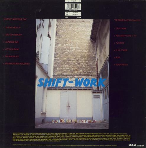 The Fall Shift-Work - EX UK vinyl LP album (LP record) (719613)