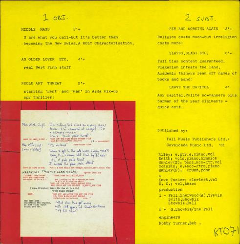 The Fall Slates - EX UK 10" vinyl single (10 inch record) (770420)