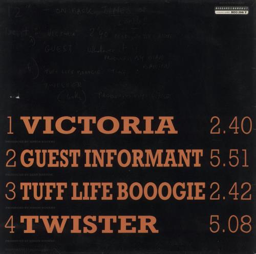 The Fall Victoria UK 12" vinyl single (12 inch record / Maxi-single ...