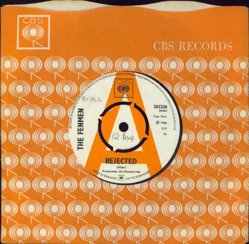 The Fenmen Rejected - A Label UK Promo 7" vinyl single (7 inch record ...