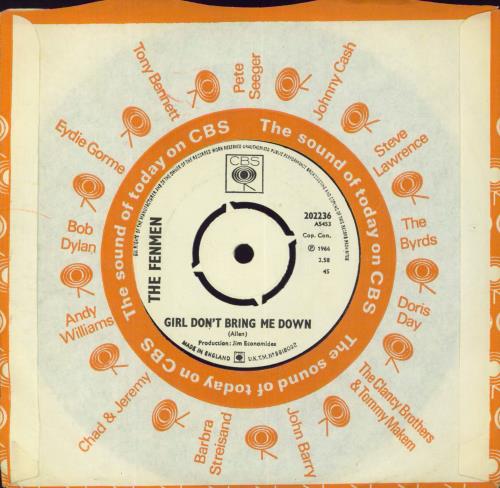 The Fenmen Rejected - A Label UK Promo 7" vinyl single (7 inch record ...