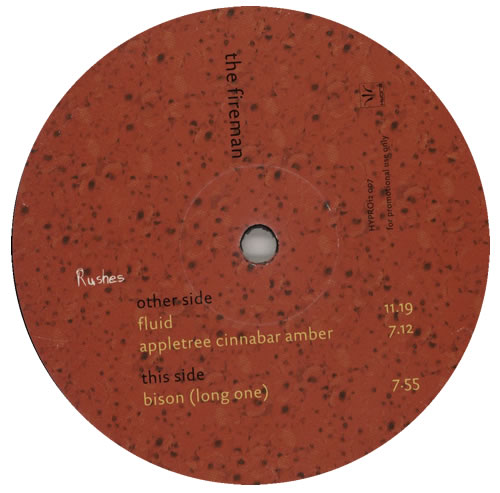 The Fireman Rushes UK Promo 12" vinyl single (12 inch record / Maxi ...
